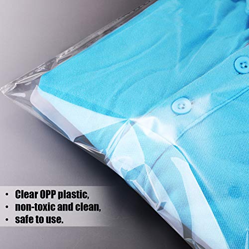 9 X 13 Inch Clear Poly Bags resealable Tshirt Bags Self Seal Cellophane Bags Adhesive Mail Bags for Packaging Clothing Shipping Small Business Boutique