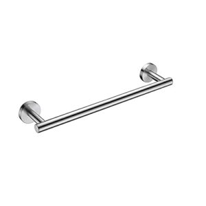 nolimas brushed nickel bath towel bar single bars towel rack rod classic wall mounted sus304 stainless steel bathroom towel holder toilet kitchen towel shelf single layer,16 inches