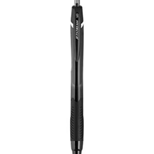 uni-ball Jetstream Elements Retractable Ballpoint Pen 5 Pack in Black with 1.0mm Medium Point Pen Tips, Uni-Super Ink is Smooth, Vibrant, and Protects Against Water, Fading, and Fraud