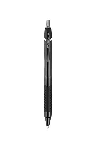 uni-ball Jetstream Elements Retractable Ballpoint Pen 5 Pack in Black with 1.0mm Medium Point Pen Tips, Uni-Super Ink is Smooth, Vibrant, and Protects Against Water, Fading, and Fraud