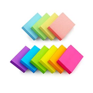 sticky notes 1.5x2 self-stick notes 10 bright multi colors sticky notes 20 pads 100 sheet/pad