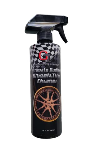 GV Corsa Detailing Products Ultimate Radiant Wheel Cleaner 16oz Spray, wheel polish, rim cleaner, cleans chrome rims, wheel shine, wheel cleaner