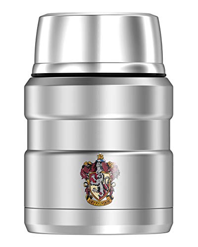 THERMOS Harry Potter Gryffindor House Crest, STAINLESS KING Stainless Steel Food Jar with Folding Spoon, Vacuum insulated & Double Wall, 16oz