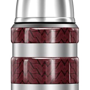 THERMOS Justice League Movie Wonder Woman Logo, STAINLESS KING Stainless Steel Food Jar with Folding Spoon, Vacuum insulated & Double Wall, 16oz