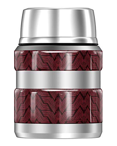 THERMOS Justice League Movie Wonder Woman Logo, STAINLESS KING Stainless Steel Food Jar with Folding Spoon, Vacuum insulated & Double Wall, 16oz