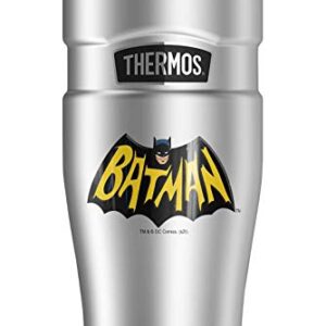 THERMOS Batman Classic Tv Series Logo, STAINLESS KING Stainless Steel Travel Tumbler, Vacuum insulated & Double Wall, 16oz