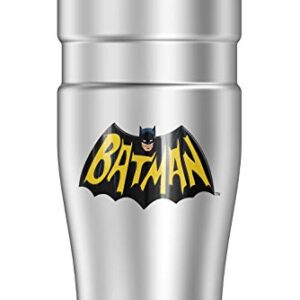 THERMOS Batman Classic Tv Series Logo, STAINLESS KING Stainless Steel Travel Tumbler, Vacuum insulated & Double Wall, 16oz