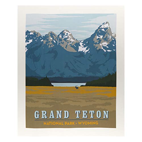 Riley Blake National Parks Grand Teton 36" Panel Multi, Fabric by the Yard