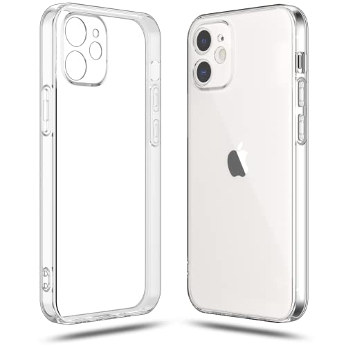 Shamo's Clear Case for iPhone 12 Mini Case Clear (2020), Shockproof Bumper Cover Soft TPU Silicone Transparent Anti-Scratch, HD Crystal Clear