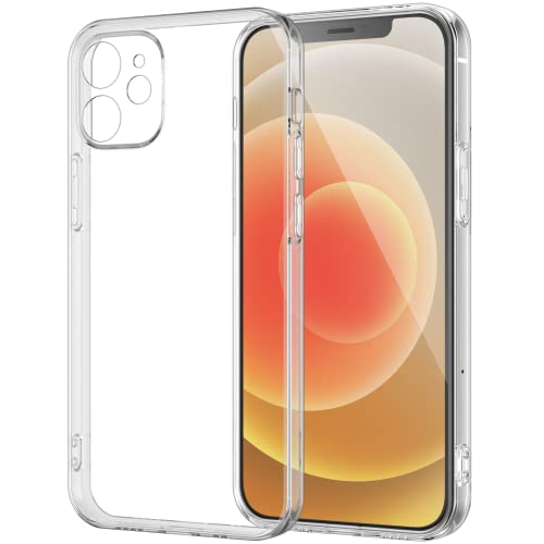 Shamo's Clear Case for iPhone 12 Mini Case Clear (2020), Shockproof Bumper Cover Soft TPU Silicone Transparent Anti-Scratch, HD Crystal Clear