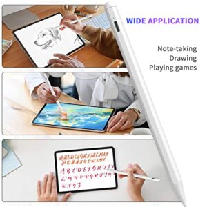 Pencil Stylus for iPad 10th Generation，Palm Rejection Stylus Pen Compatible with iPad Pro 11 inch/iPad Pro 12.9 inch 5th 6th Gen/iPad 10th 9th 8th Gen/iPad Mini 6th Gen/iPad Air 5th Gen (White)