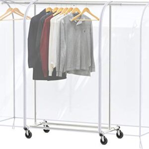 Simple Houseware Clear Garment Rack Cover