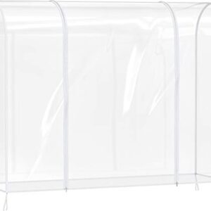 Simple Houseware Clear Garment Rack Cover