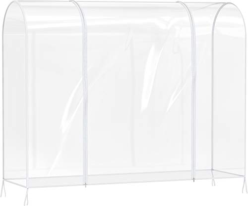 Simple Houseware Clear Garment Rack Cover