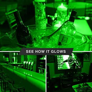 2 Pack BlueX LED Candle Green Light Bulb - 4W (40Watt Equivalent) - E12 Base Green LED Green Bulb, Party Decoration, Porch, Home Lighting, Holiday Lighting, Chandelier Light Bulbs, Candelabra Bulbs