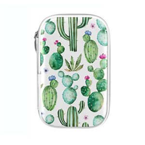 zzkko cactus succulent pencil bag case zipper pencil holder organizer stationary pen bag cosmetic makeup bag pouch purse for school office supplies