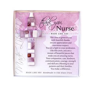 thank you gift for nurse - cross with thank you message- nurses appreciation week gift/best nurse gift