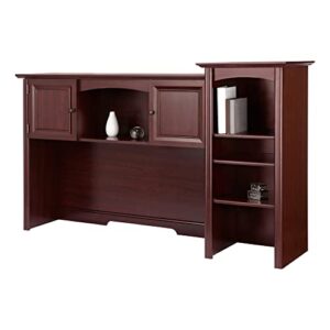 realspace® broadstreet 65"w hutch for u-shaped desk, cherry