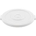 Global Industrial 20 Gallon Plastic Trash Can Lid, White