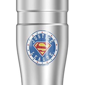 THERMOS Superman Superman Athletic Logo, STAINLESS KING Stainless Steel Travel Tumbler, Vacuum insulated & Double Wall, 16oz