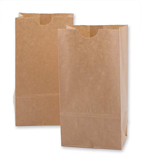 500 brown paper lunch bags 4 lb brown paper sacks bags lunch 4lb kraft brown paper bags sandwich brown paper bags 4 Pound Lunch Bags, Party Bags Pack of 500 brown lunch bags bulk (Brown)