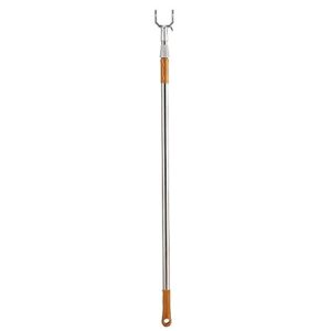 Seasonfall 63 Inch Long Reach Stick for Hanging Clothes Closet Poles for Reaching Clothes Extendable Reach Pole with Hook Retractable Adjustable Rod for Ceiling and Shelf