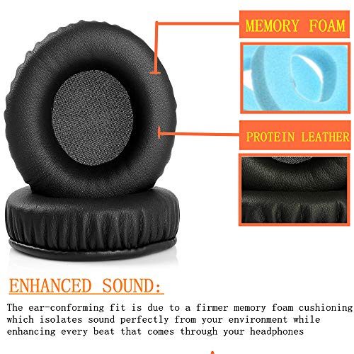 1 Pair Ear Pads Cushions Compatible with Plantronics Blackwire C620 C620-M Blackwire C610 C610-M Headset Replacement Earpads Foam Earmuffs