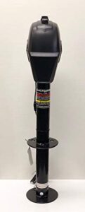 blackhawk rv camper (trailer) power tongue jack | 3500 lbs capacity | led lights | 12v dc