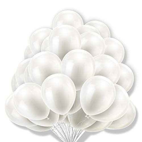 100 Pieces Party Balloons KINBON 12 Inch Latex Balloons for Party Halloween Christmas Decoration Birthday Party Wedding