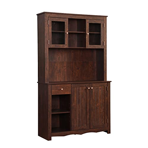 Home Source China Cabinet (Mahogany)