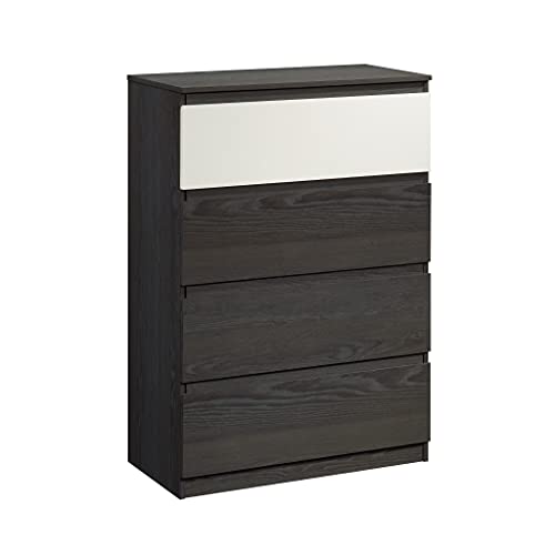 Sauder Hudson Court Dresser, L: 31.5" x W: 15.51" x H: 46.26", Charcoal Ash Finish