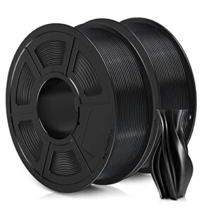 jayo petg 3d printer filament, 1.75mm petg filament 2kg spool, consumable dimensional accuracy +/-0.02mm, printing material fit for fdm 3d printers, petg black+black