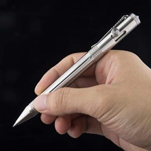 SMOOTHERPRO Bolt Action Pen Stainless Steel Pen with Decent Durable Stainless Steel Pen Clip Military Design for EDC Outdoor Office Signature (SST331)