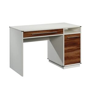 sauder vista key desk, l: 47.64" x w: 23.62" x h: 30.16", pearl oak finish