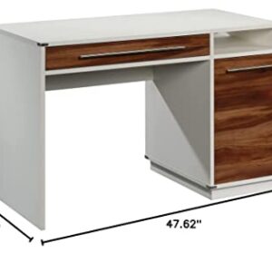 Sauder Vista Key Desk, L: 47.64" x W: 23.62" x H: 30.16", Pearl Oak Finish