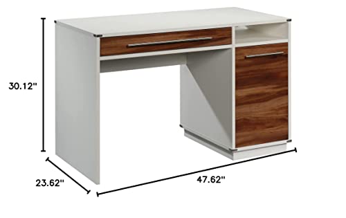 Sauder Vista Key Desk, L: 47.64" x W: 23.62" x H: 30.16", Pearl Oak Finish