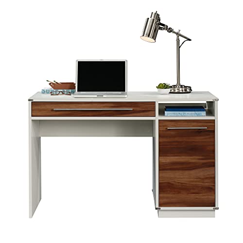 Sauder Vista Key Desk, L: 47.64" x W: 23.62" x H: 30.16", Pearl Oak Finish