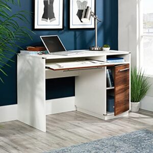 Sauder Vista Key Desk, L: 47.64" x W: 23.62" x H: 30.16", Pearl Oak Finish