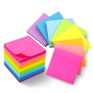 8 pads sticky notes 3x3 bright colors self-stick notes pads super adhesive sticky notes great value pack