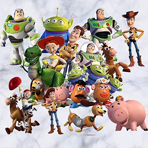 Toy Story Wall Sticker Children's Cartoon Bedroom Background Wall Decoration Self-Adhesive Wall Sticker PVC.