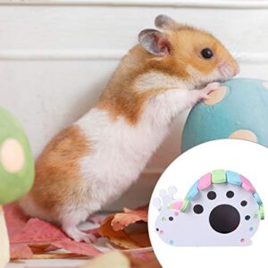 Balacoo Hamster Wooden Hideout House DIY Hideaway Hut Snail Design Exercise Toys for Guinea Pig,Dwarf Hamster,Mouse,Rat