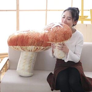 Creative 3D Mushroom Throw Pillows Funny Food Pillow Plush Toys, 15"