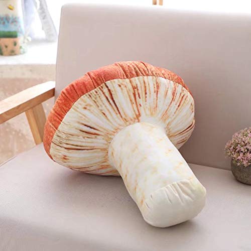 Creative 3D Mushroom Throw Pillows Funny Food Pillow Plush Toys, 15"