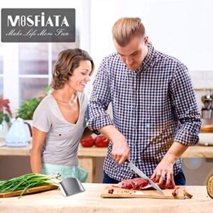 MOSFiATA Chef Knife 10 Inch Super Sharp Professional Kitchen Knife with Finger Guard in Gift Box, German High Carbon Stainless Steel EN.4116 Cooking Knife with Micarta Handle