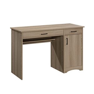 sauder beginnings desk, l: 46.81" x w: 18.50" x h: 29.96", summer oak finish