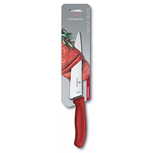 Victorinox 8-Inch Swiss Classic Carving Knife in Red