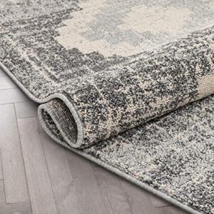 Well Woven Julia Blue Tribal Area Rug 8x10 (7'10" x 10'6")