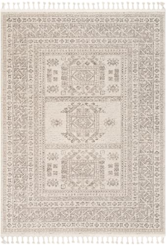 Well Woven Caro Beige Tribal Medallion (3'11 x 5'10") Area Rug