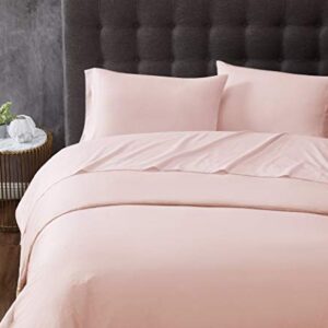 TRULY CALM HOME FOR HEALTH Antimicrobial Blush Full 4 Piece Sheet Set (SS3829BSFU-4700)