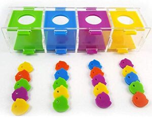 litewoo parrot intelligence training toy color separation coin box education interactive playing puzzle toy for birds parakeet cockatiel amazon budgie cockatoo finch conures macaw